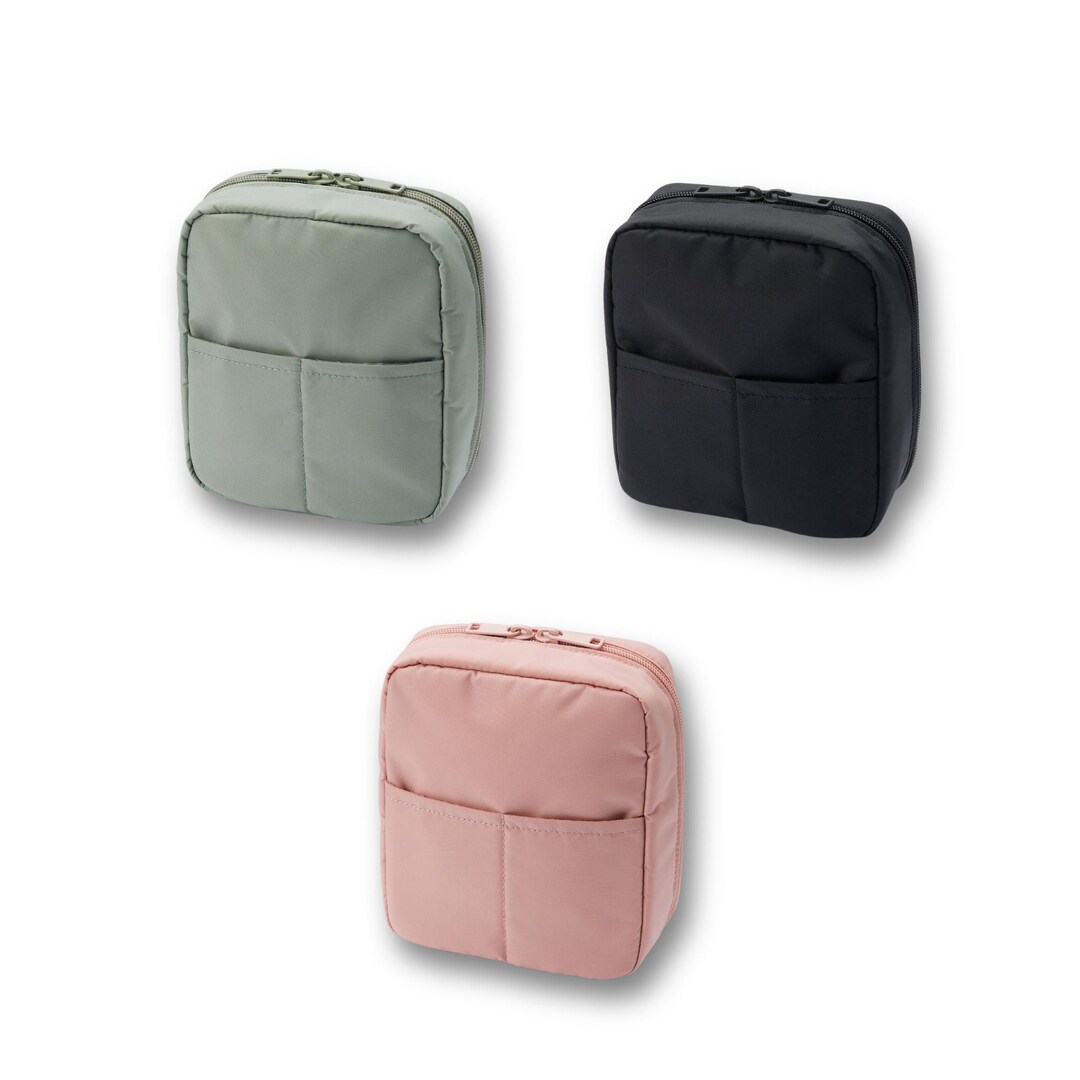 Muji Japan - Nylon Makeup Pouch - Travel Bag -approx. 16 × 14 × 6cm ...