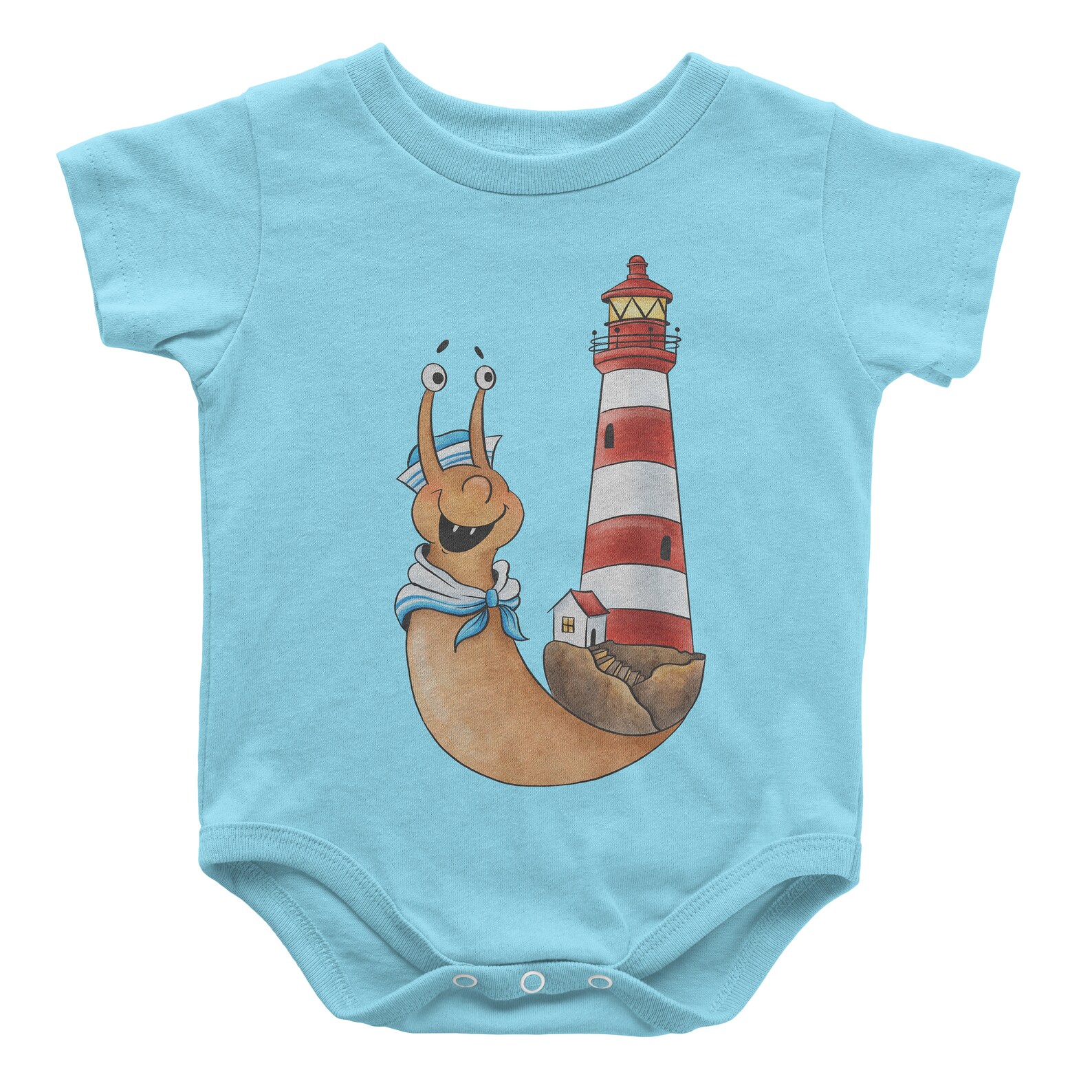 Sailor Snail and a Lighthouse. Clip Art, Scrapbooking, Digital Download ...