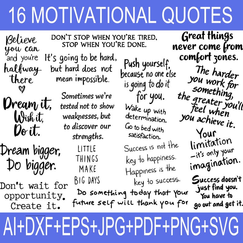 16 Motivational Quotes About Self-development - Etsy