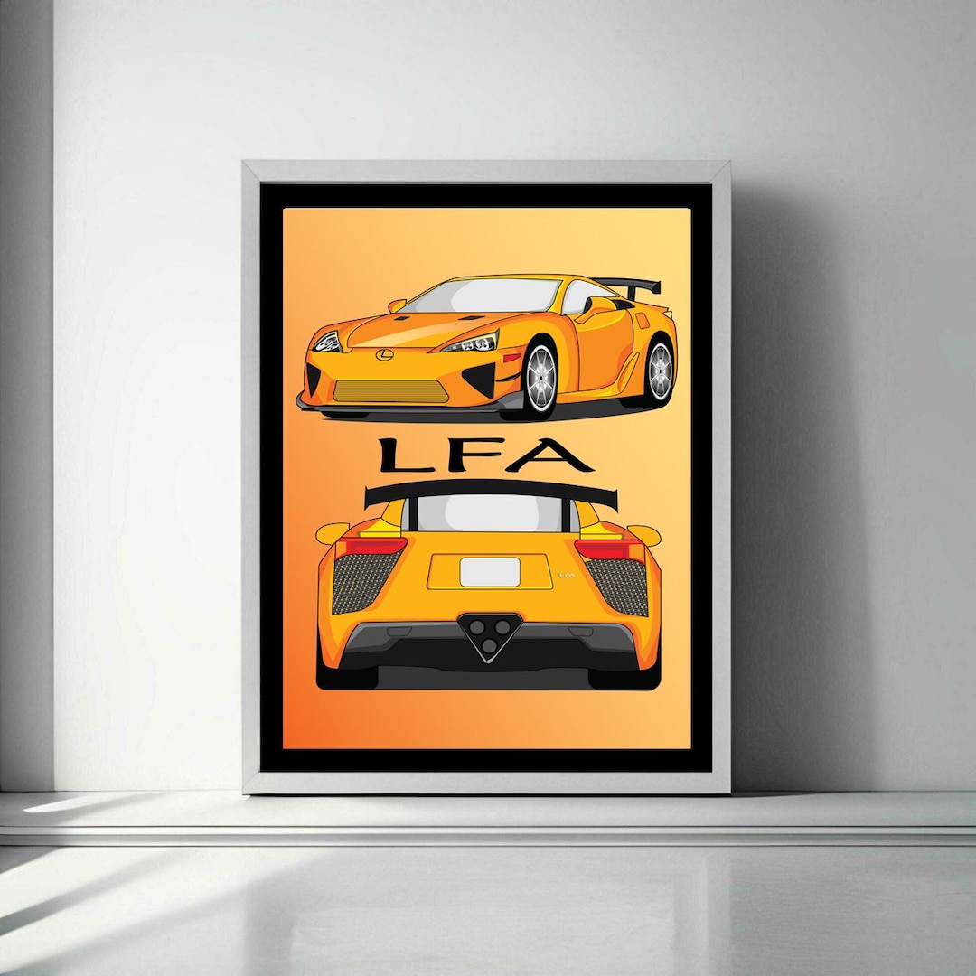 Lexus LFA Poster digital Product - Etsy