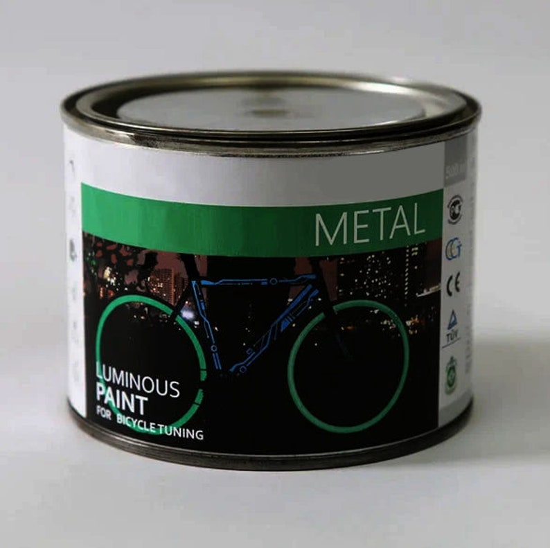 Luminescent Paint, Glow in the Dark for Metal, Glow in Ultraviolet ...