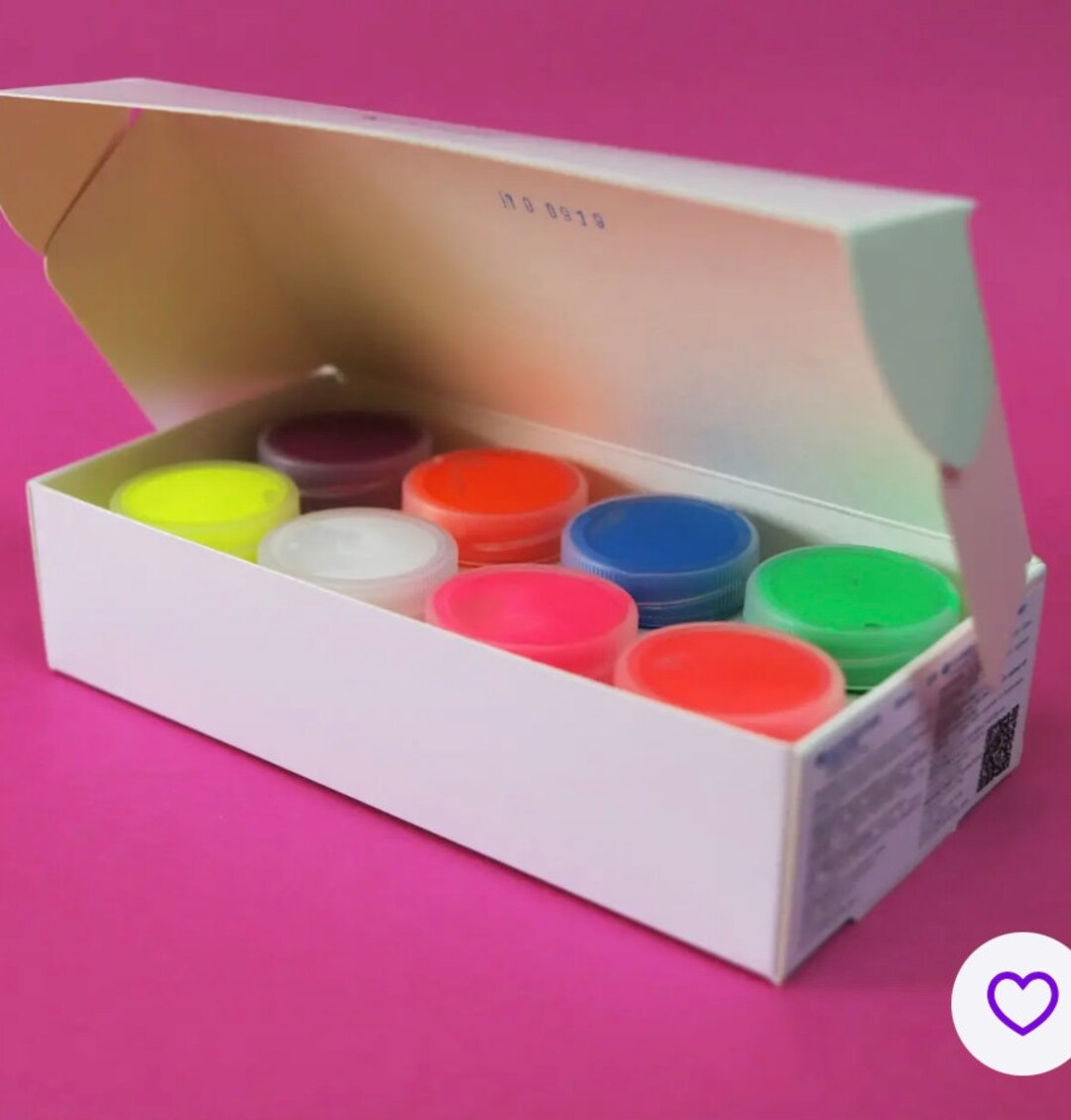 Boxes of UV Textile Paints 8 Colors Bright Paint for Fabric - Etsy