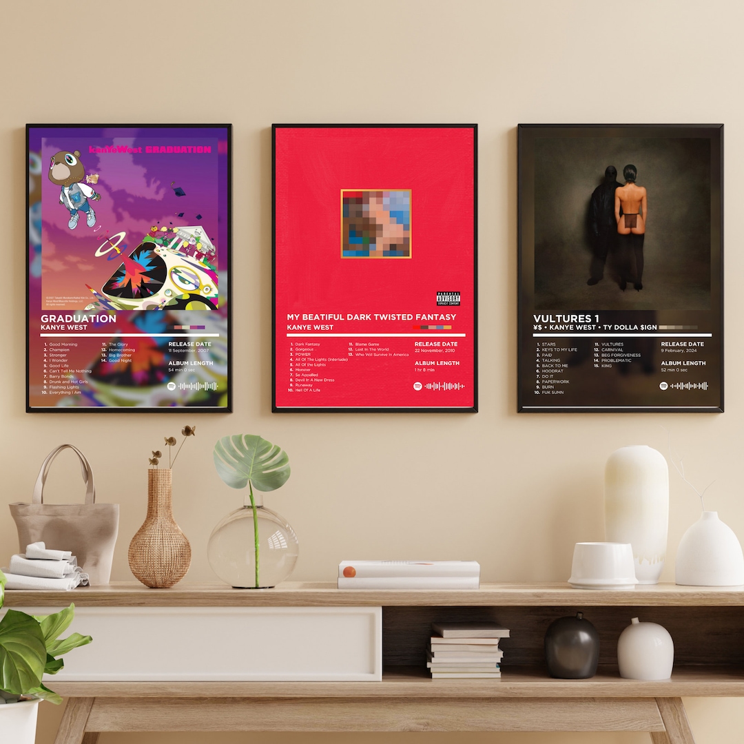 Kanye West Ye Album Cover Bundle Set of 8, Album Cover Poster, Kanye ...