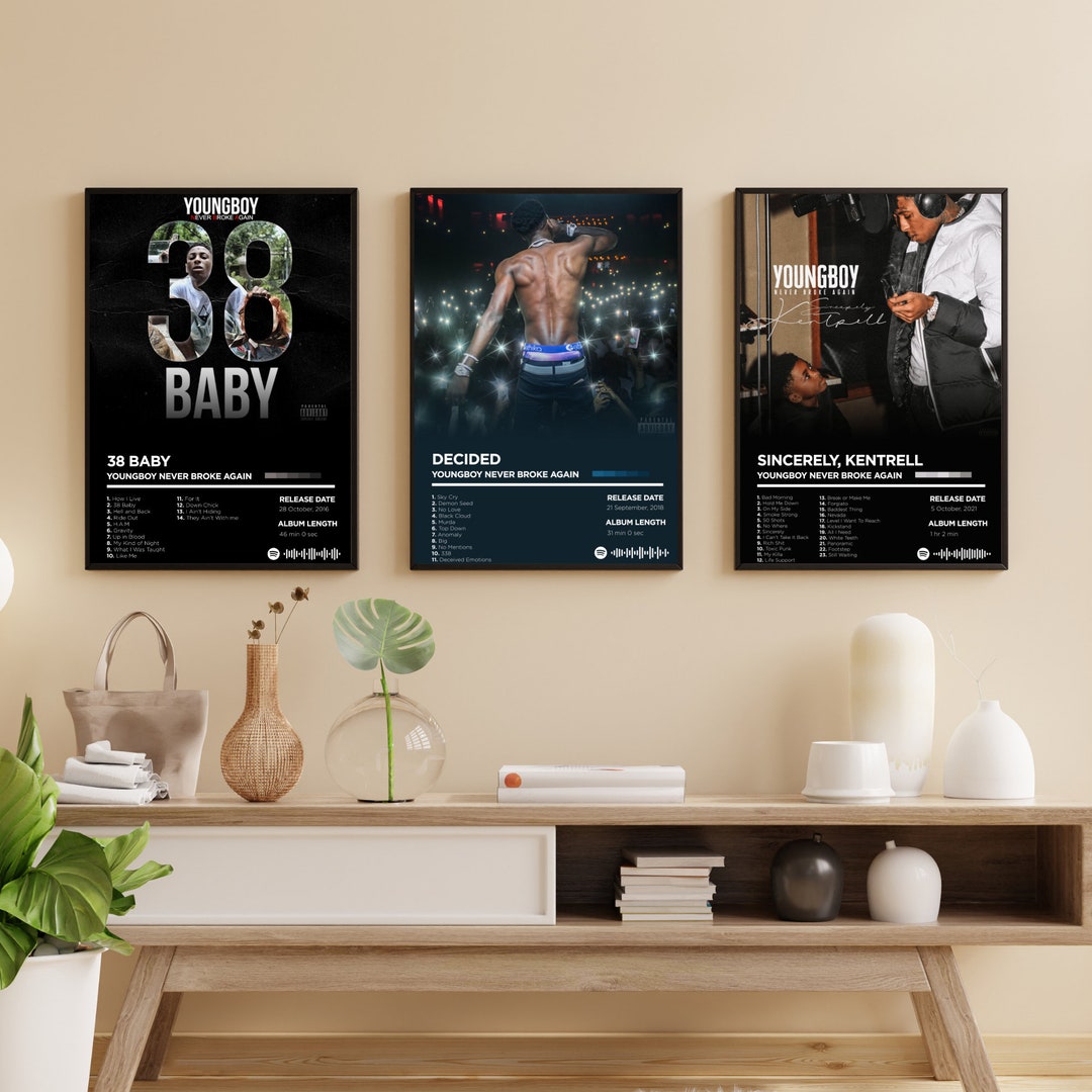 Youngboy Album Set Posters, 6 Set Posters, Rap Poster, Hip Hop Poster ...