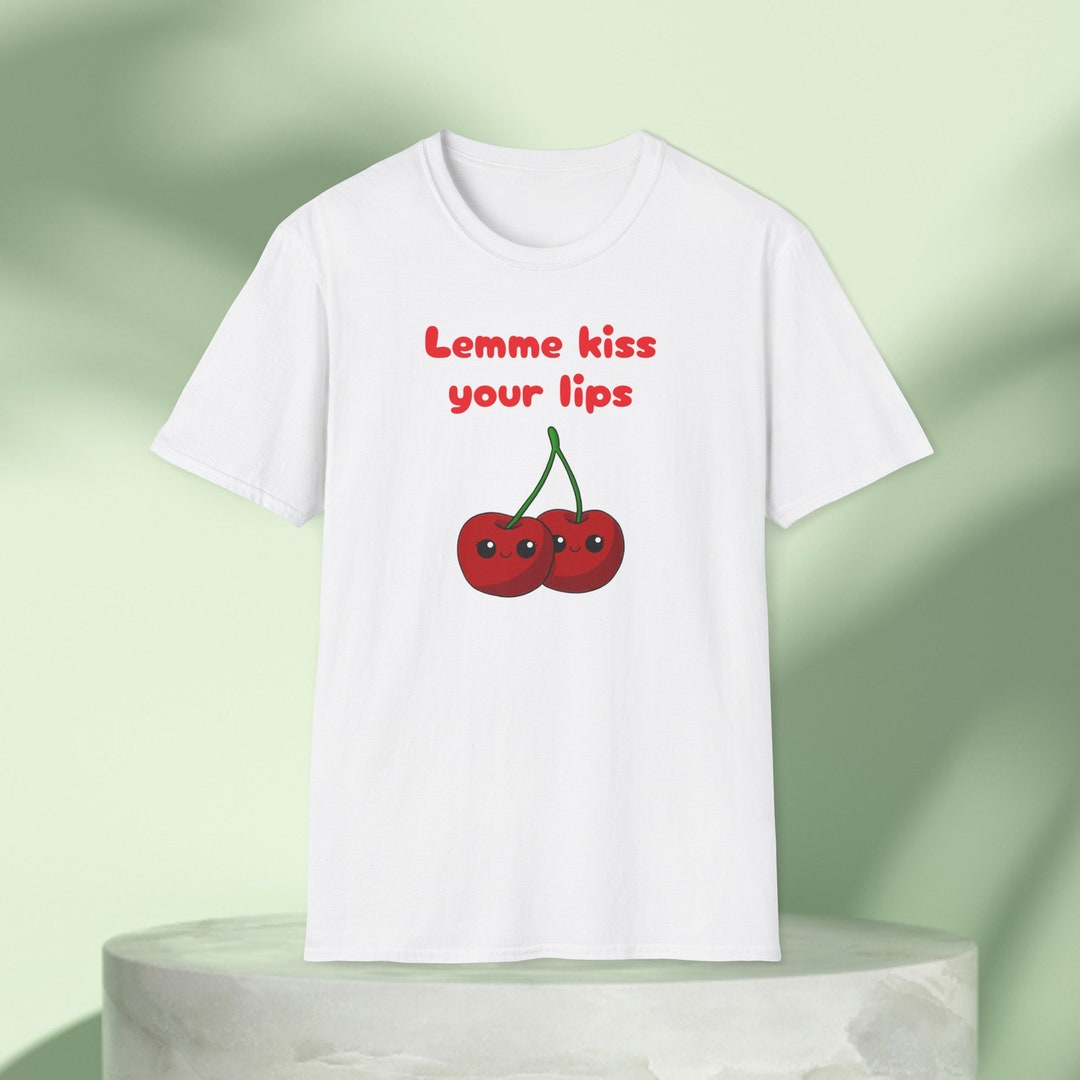 Kiss Lips Sensual Joke Funny Graphic Couples Relationship Tee Gender ...