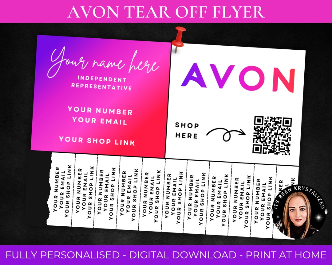 Avon Marketing Avon Flyer Avon Business Avon Printable - Etsy
