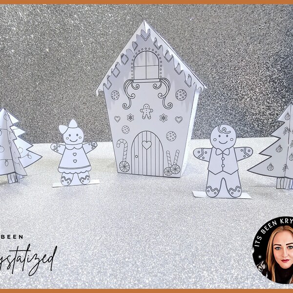 3d Gingerbread House - Etsy