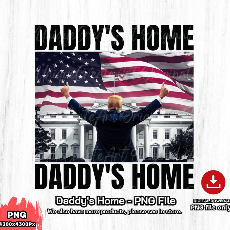 Trump Daddys Home Svg - Etsy