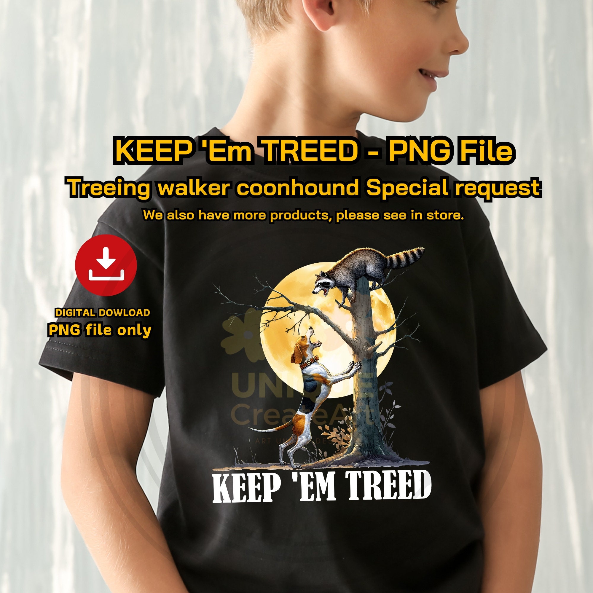 Keep 'em Treed Png, Night Coon Hunting With Treeing Walker Coonhound ...