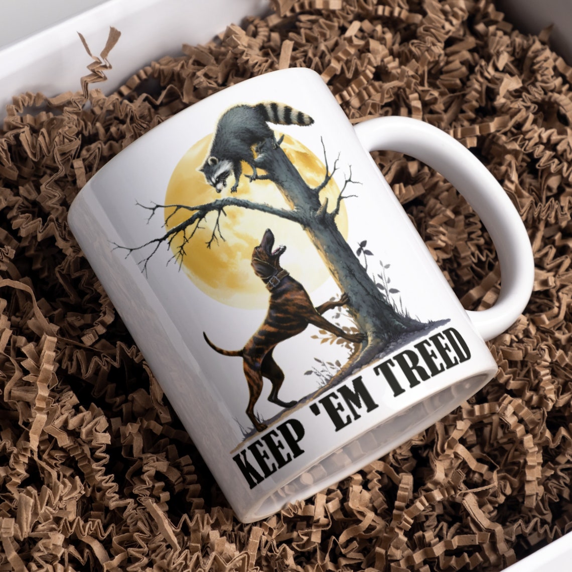 Keep 'em Treed Png, Night Coon Hunting With Plott Hound Png, Coon ...