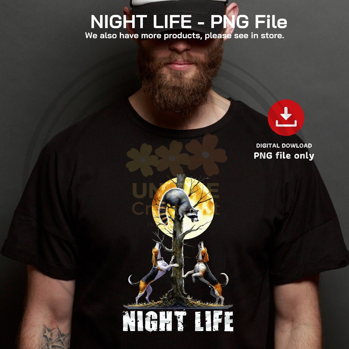 Night Coon Hunting Png, Nigth Life Png, Coon Hunting Sublimation, Coon ...