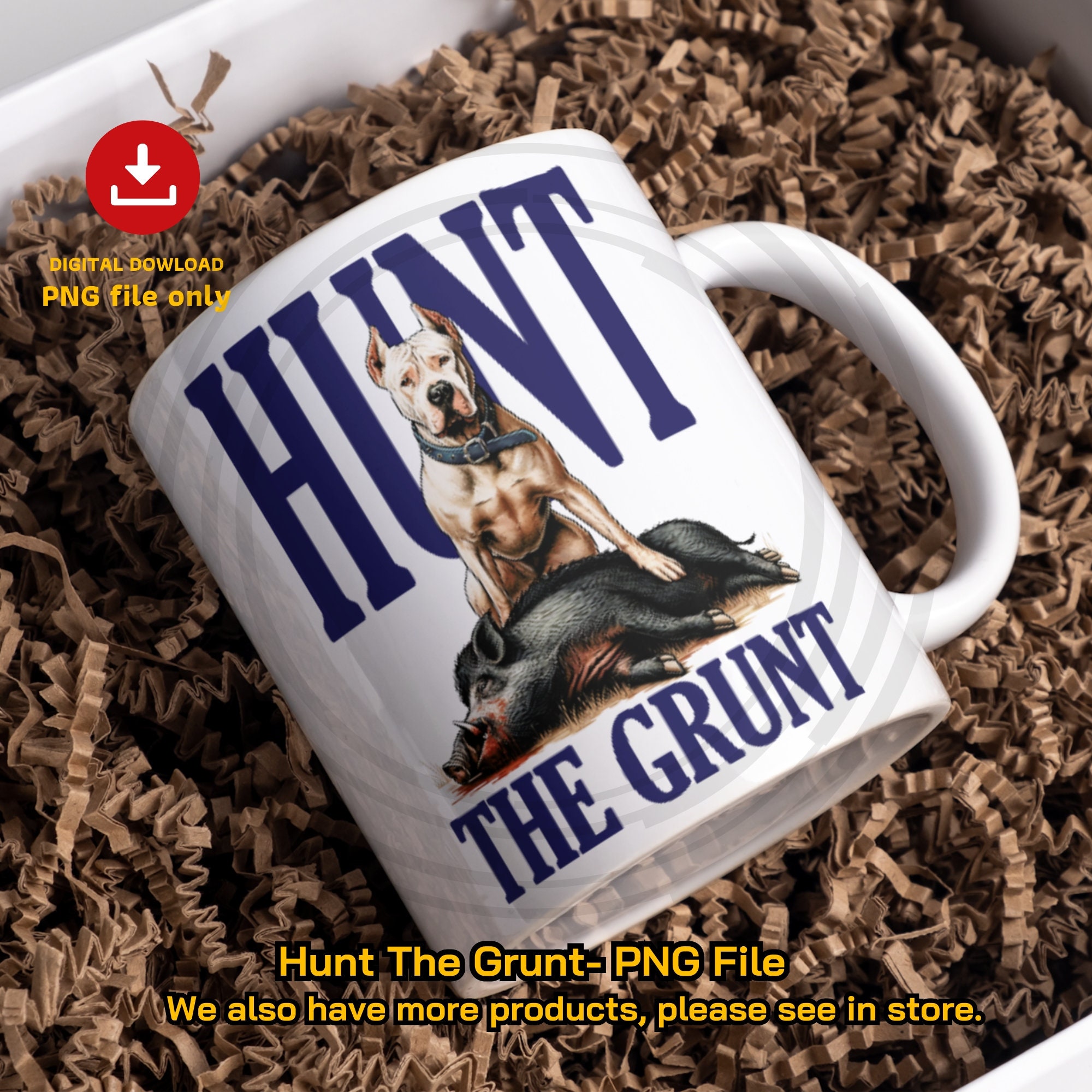 Hog Hunting Dogo Argentino PNG: Hunt the Grunt (digital Download) - Etsy