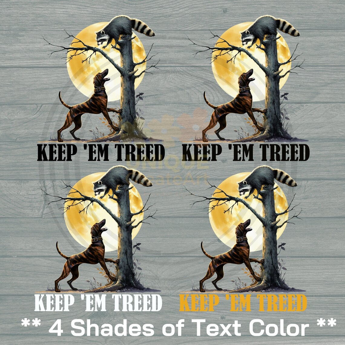 Keep 'em Treed Png, Night Coon Hunting With Plott Hound Png, Coon ...