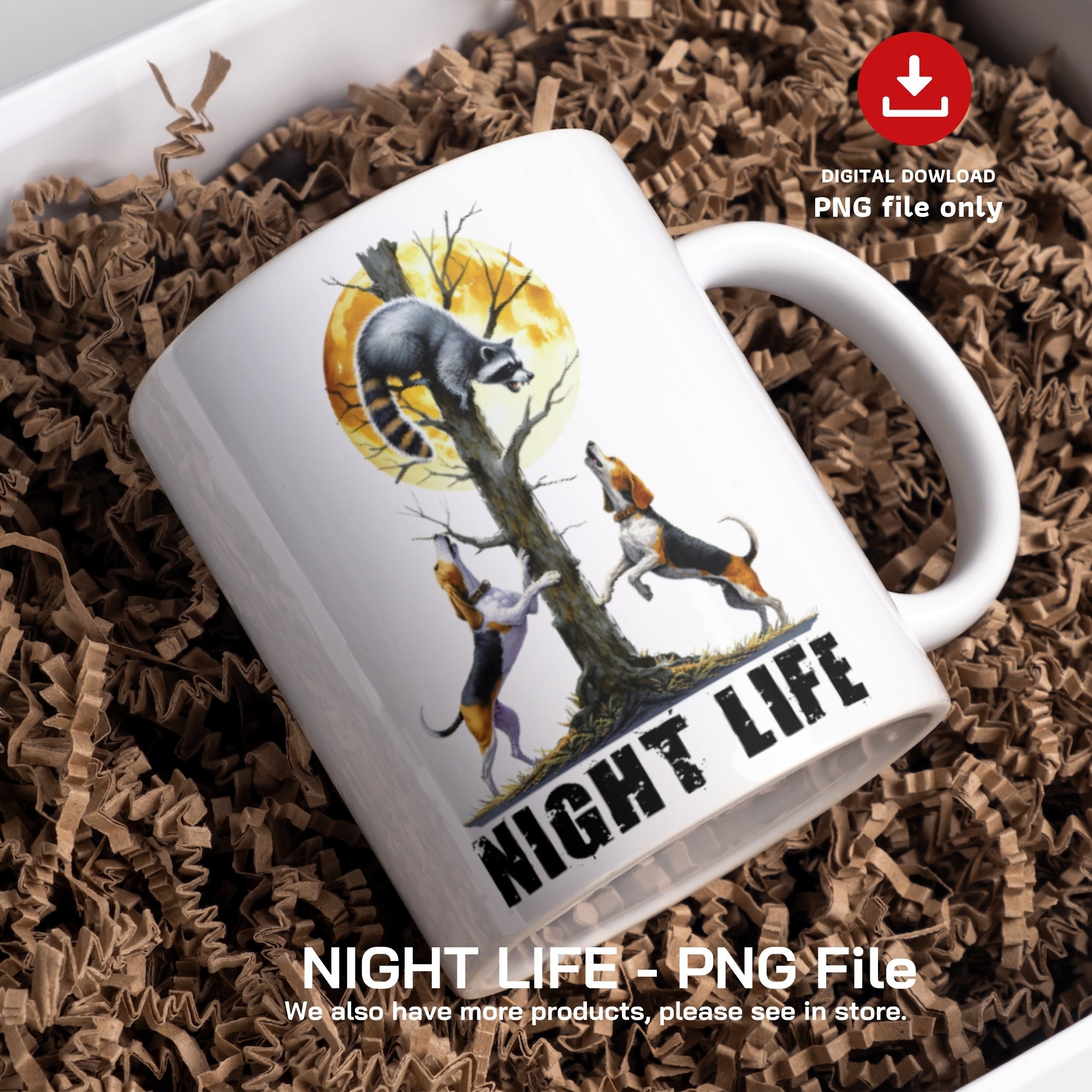 Night Coon Hunting Png, Nigth Life Png, Coon Hunting Sublimation, Coon ...
