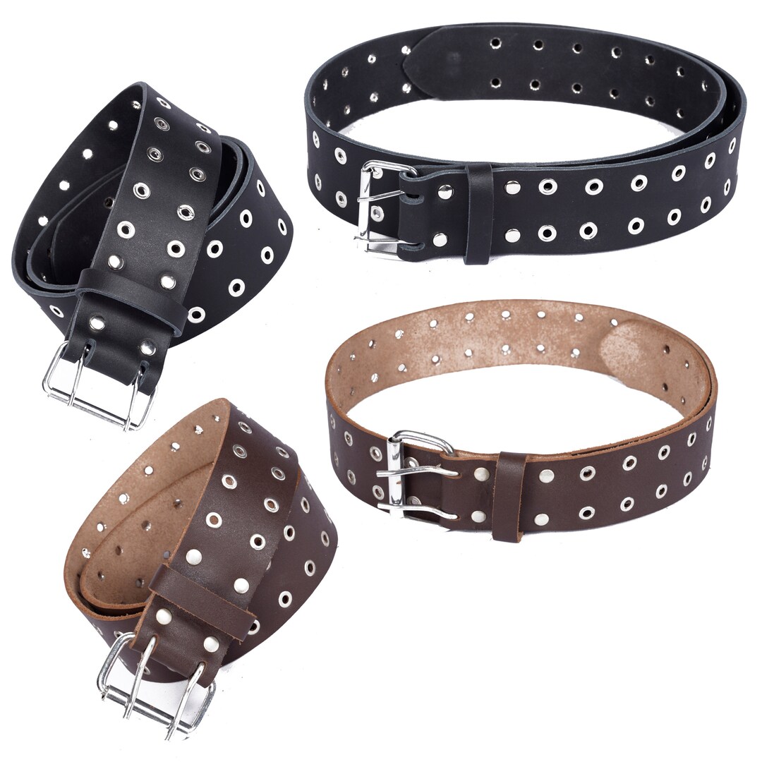 Scottish Kilt Belt Utility Kilt Belt Real Leather Brass Eyelet Belt 2 ...