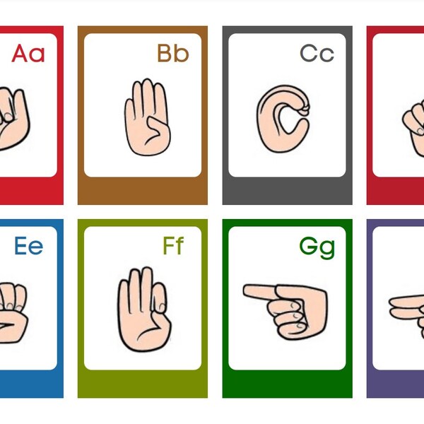 Sign Language Card - Etsy