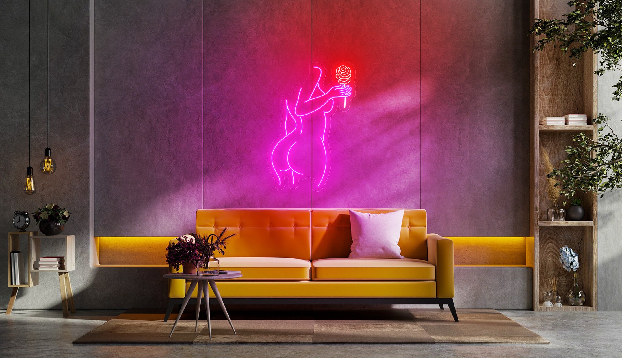 Woman Body Neon Sign, Female Body Neon Sign, Lady Neon Sign, Body Led ...