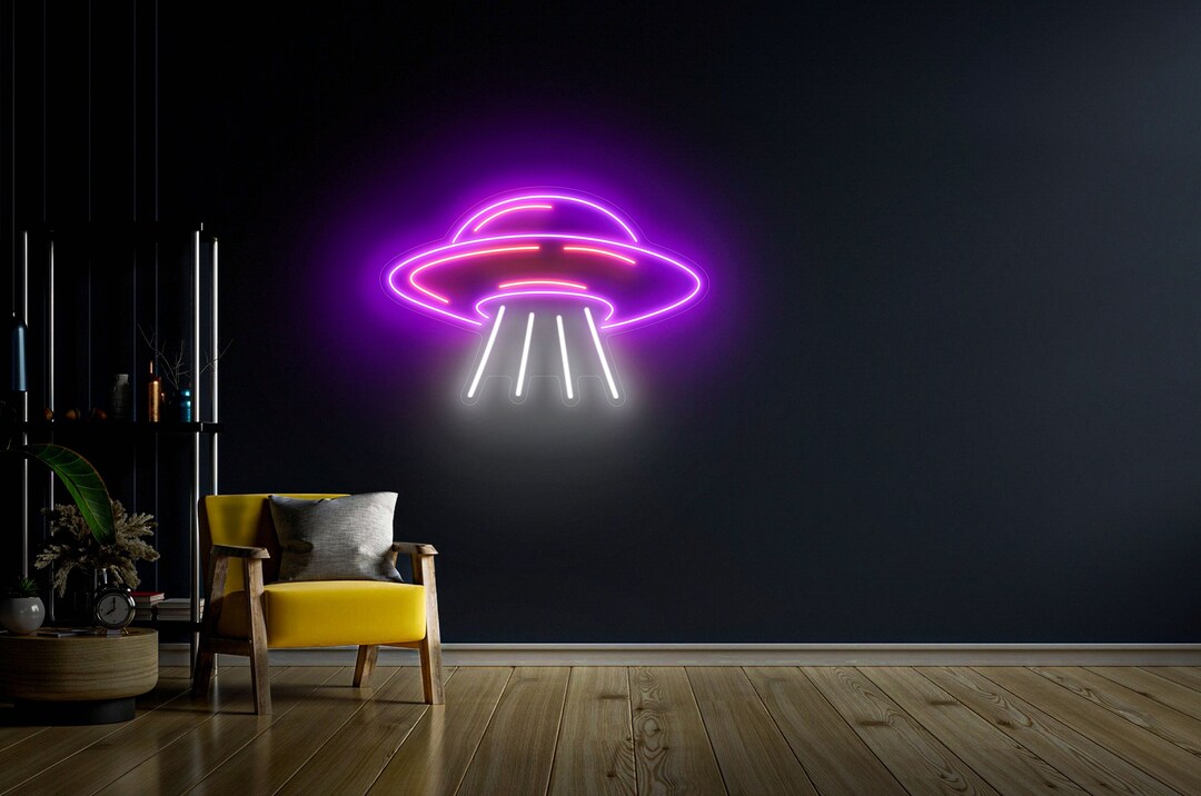 UFO Neon Sign UFO Led Neon Sign UFO Sign Custom Neon Sign - Etsy