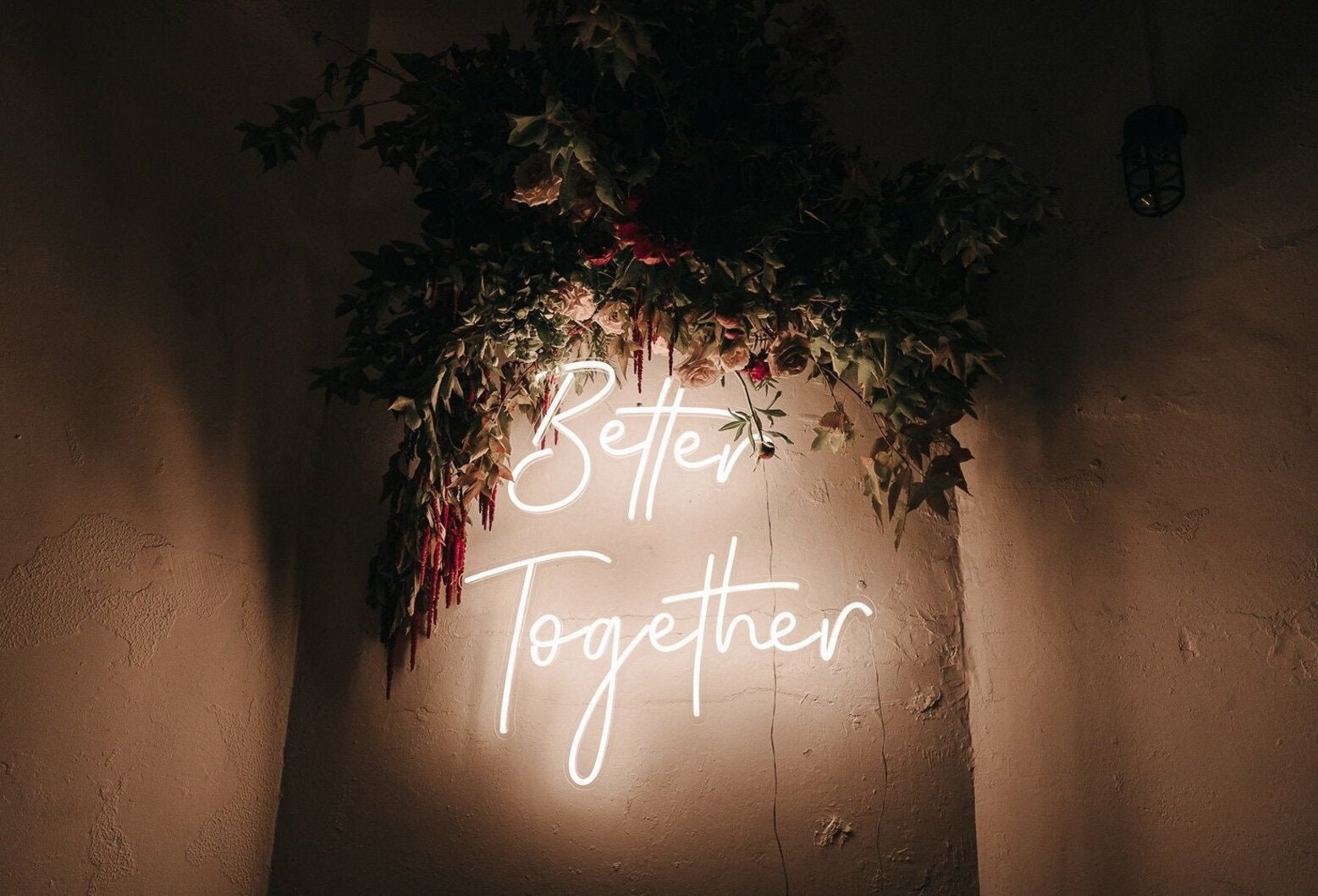 Better Together Neon Sign Wording for Walls Wedding - Etsy