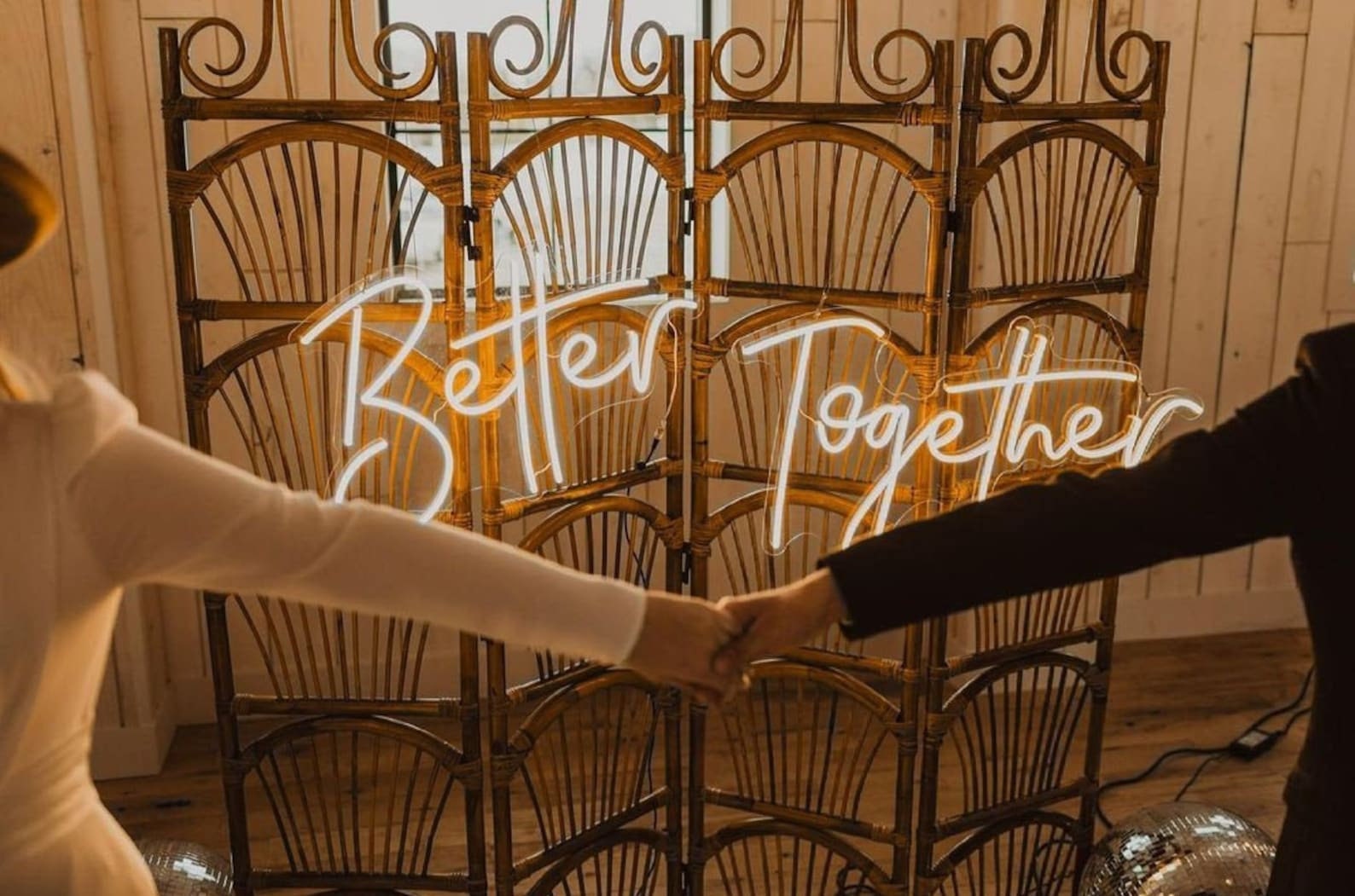 Better Together Neon Sign Wording for Walls Wedding - Etsy