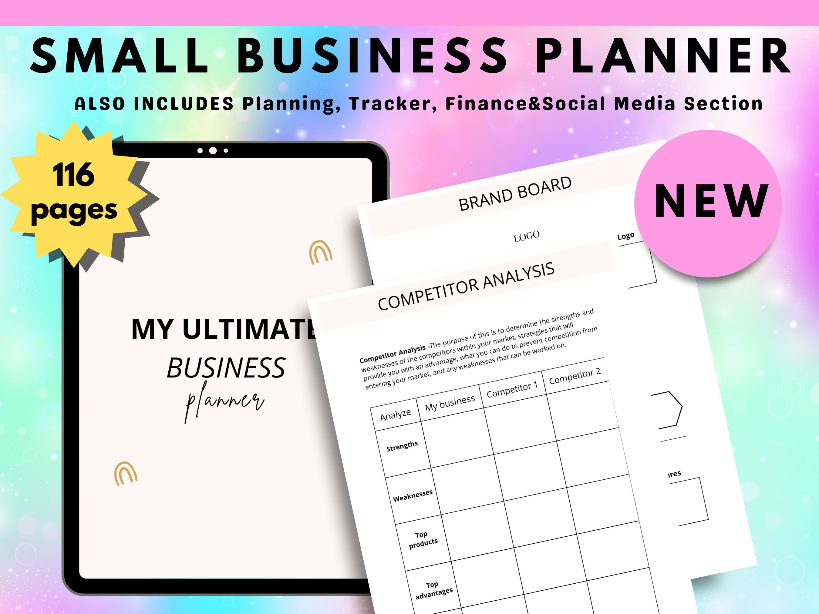 Small Business Plan Business Tracker Goodnotes Planner Digital Business ...