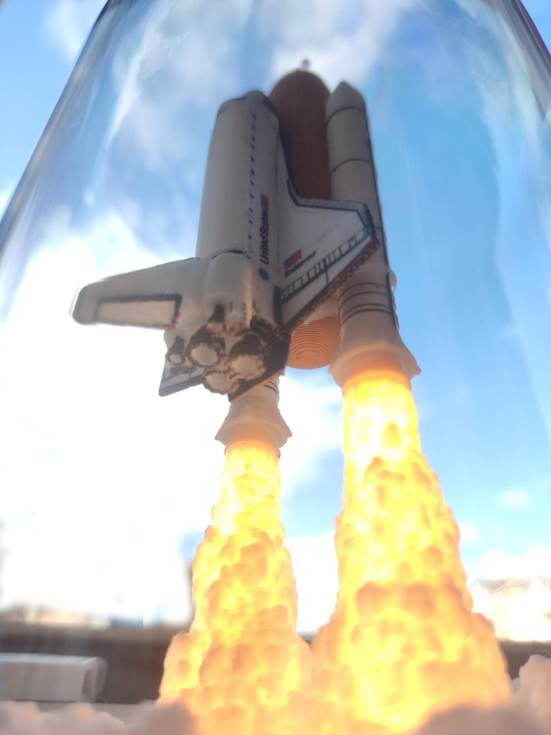 Nasa Space Shuttle Launch Diorama Desk Lamp - Etsy