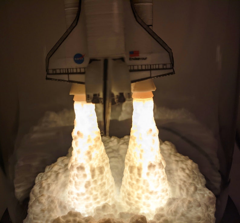Nasa Space Shuttle Launch Diorama Desk Lamp - Etsy