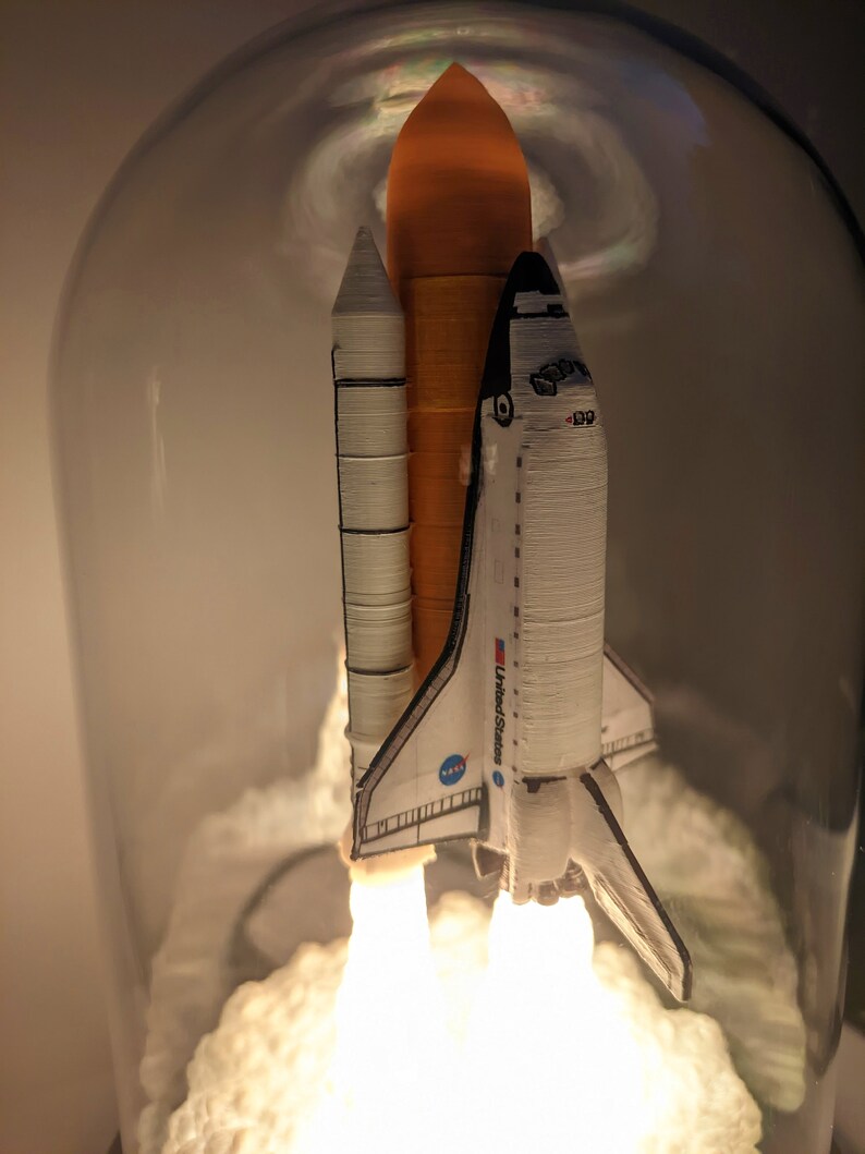 Nasa Space Shuttle Launch Diorama Desk Lamp - Etsy