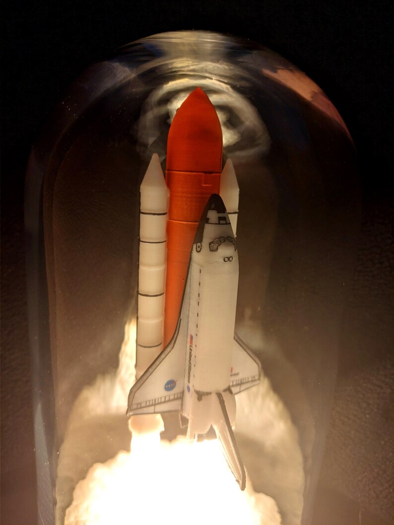 Nasa Space Shuttle Launch Diorama Desk Lamp - Etsy