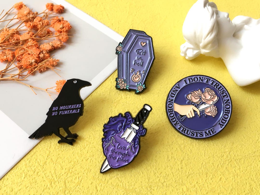 Gothic Darkness Enamel Pin Badges Cute Enamel Pin Set Gift for Her/him ...