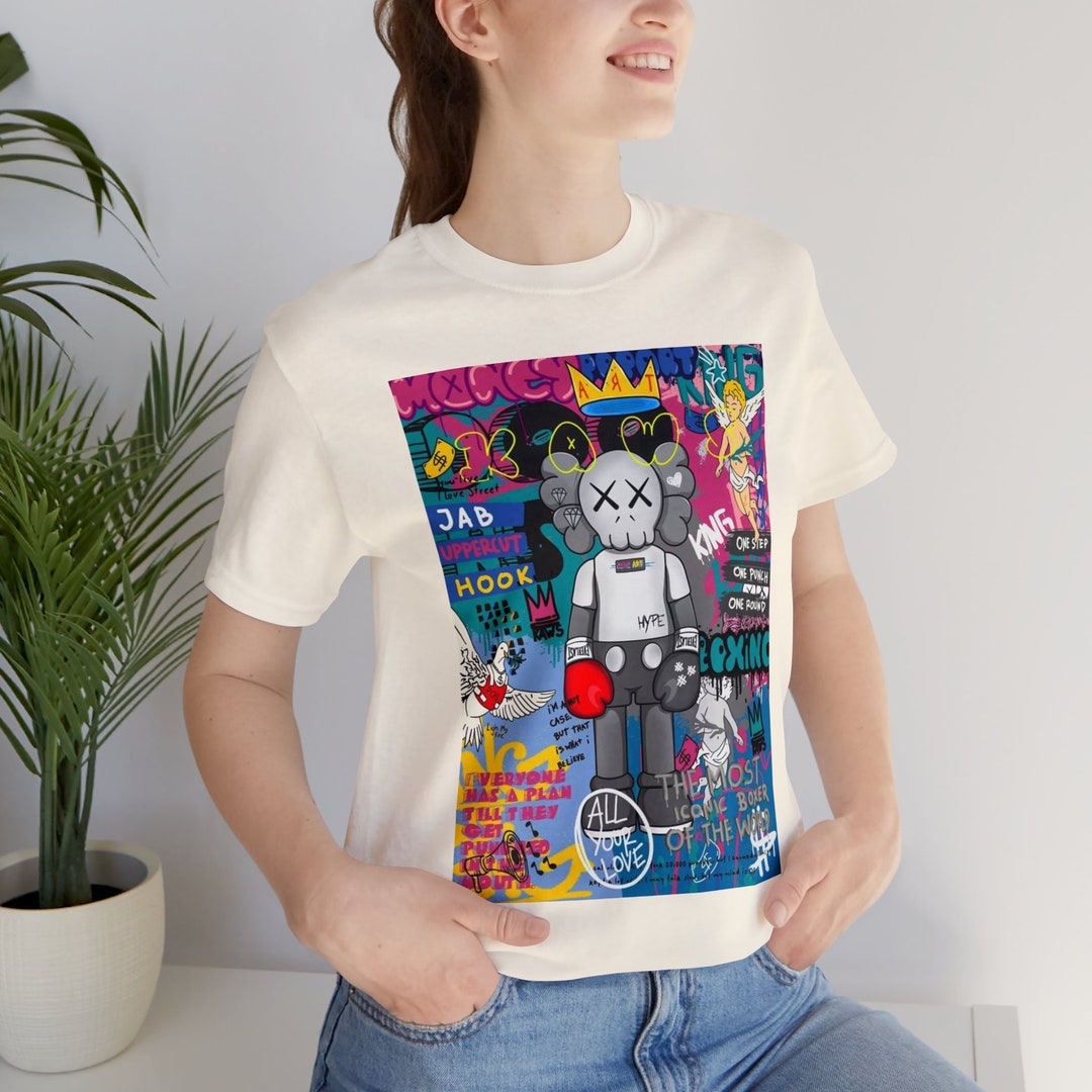 KAWS Hypebeast Fan Art Clothing Collaboration Tshirt, Kaws Trendy Shoes ...
