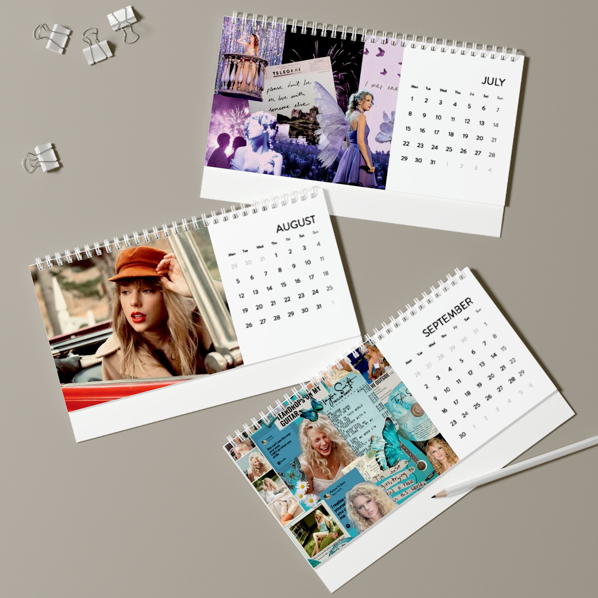 Taylor Funny Moments Desk Calendar (2024 Grid) - The Eras Tour Fan Art ...