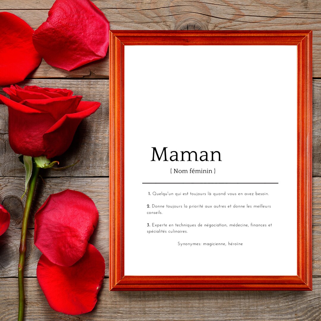 Mom Definition Poster Printable Poster Original Gift Idea for Mother's ...