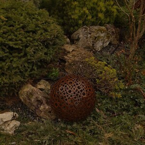Great Orb of Cosmic Harmony Big 14 Handcrafted Rusty Metal Sphere for ...