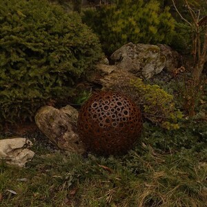 Great Orb of Cosmic Harmony Big 14 Handcrafted Rusty Metal Sphere for ...