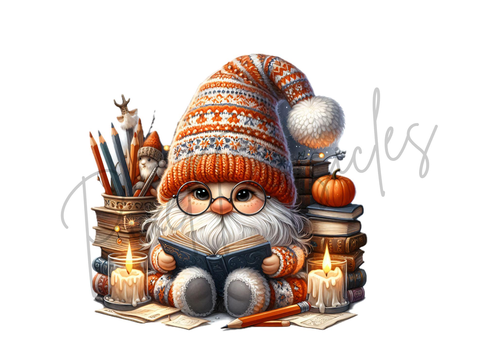 Back to School Gnome Clipart Bundle: Watercolor PNG (digital Download ...