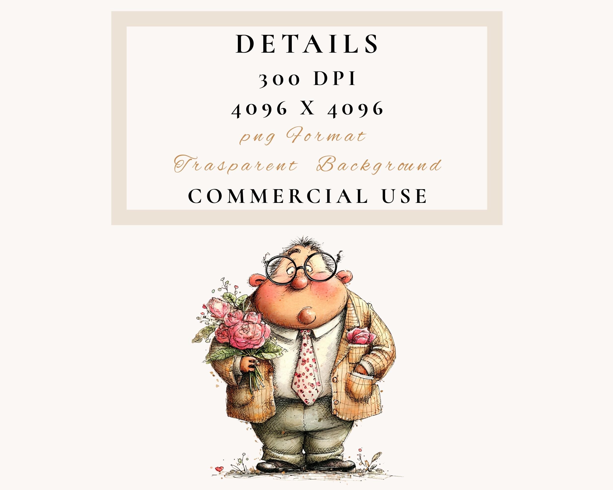 Valentine Characters Clipart Set – Watercolor Valentine Couple With ...