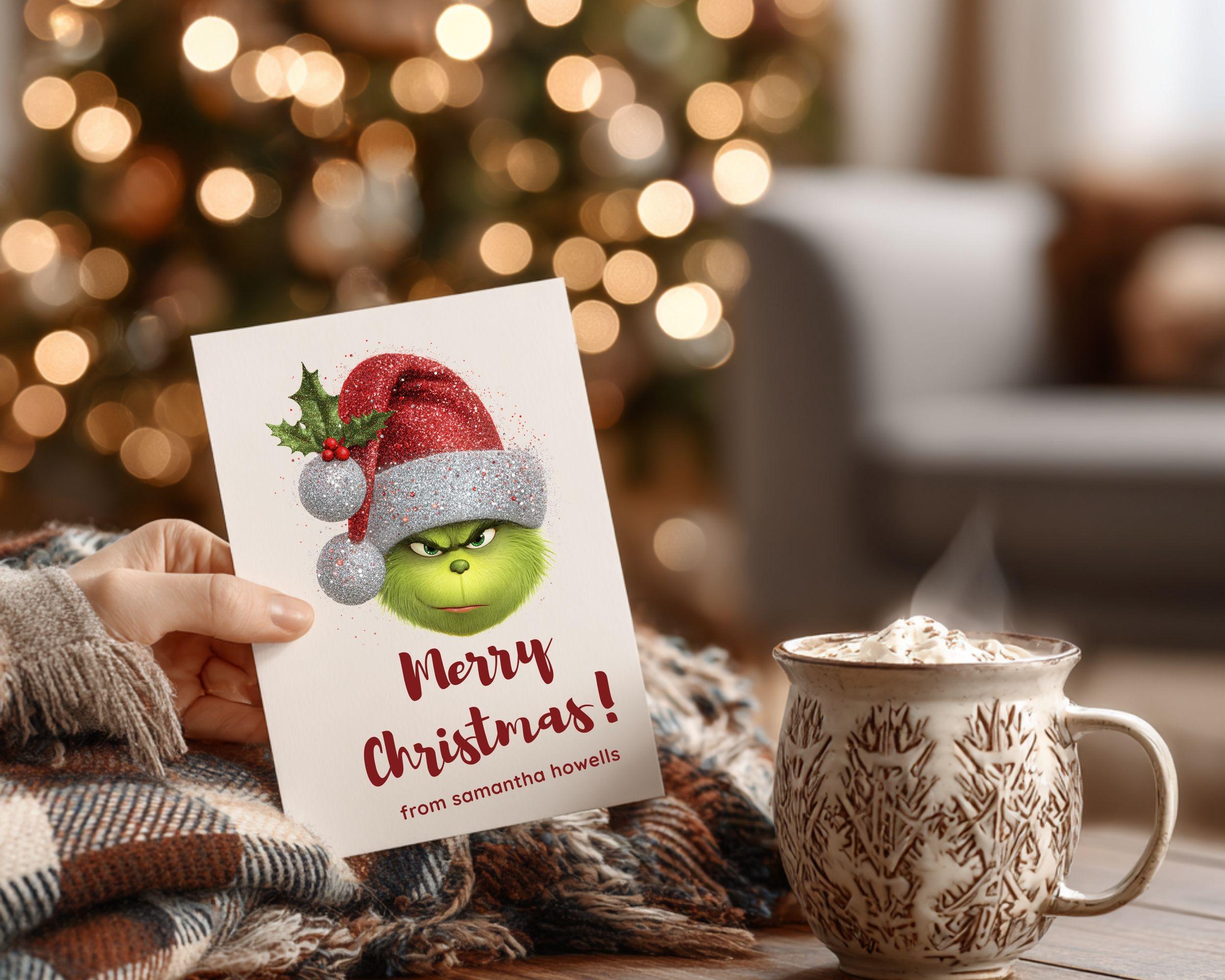 Christmas Funny Grouch Clipart: Green Monster PNG Download 1# - Etsy