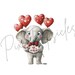 16 Valentines Watercolor Clipart PNG Bundle,love Couple Animals, Cute ...