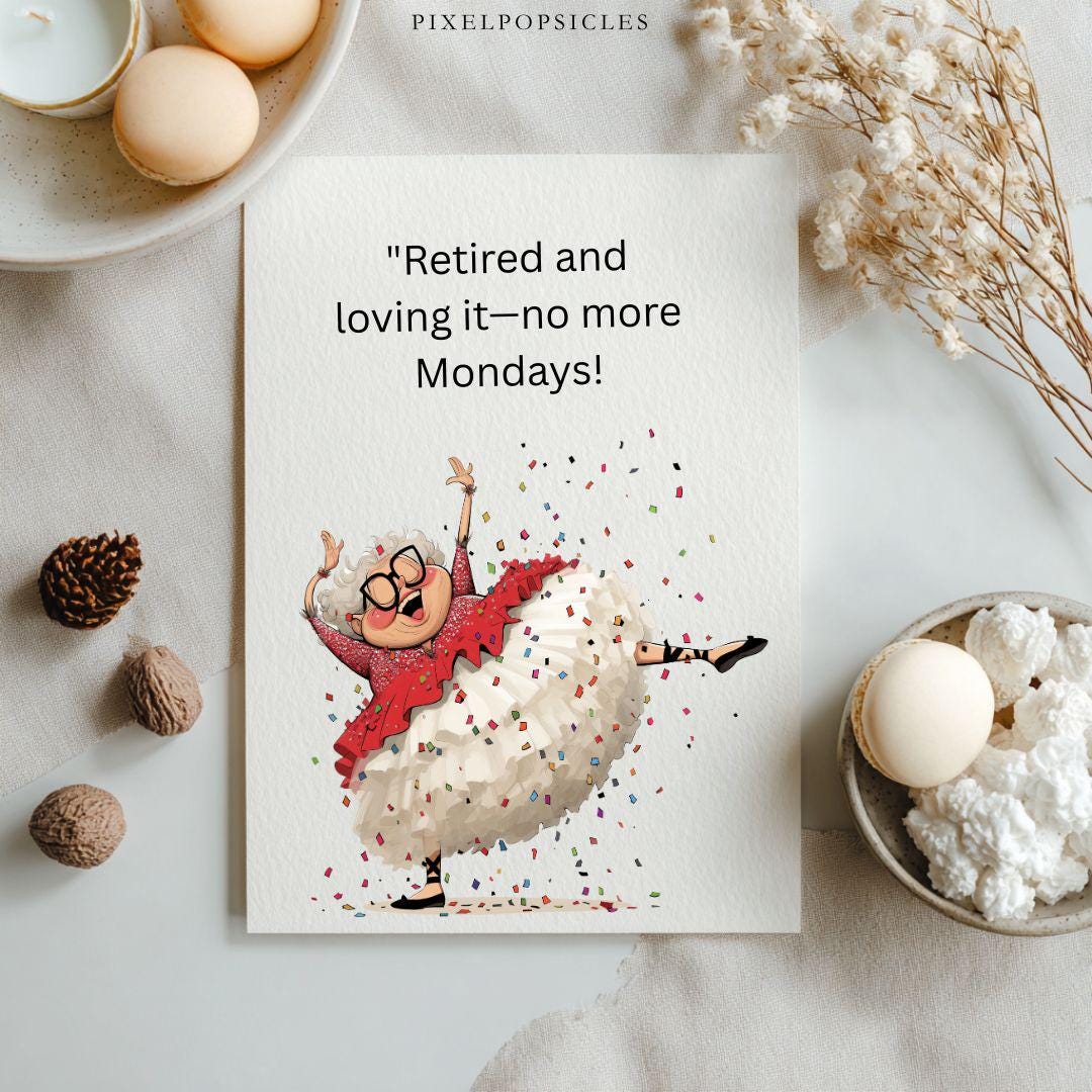 Funny Retirement Clip Art