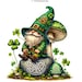 13 St Patrick Gnomes Clipart Illustration Watercolor PNG Set Saint ...