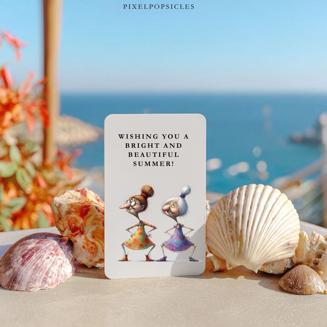 Funny Old Friends PNG Clipart: Scrapbook & Card Designs (digital ...