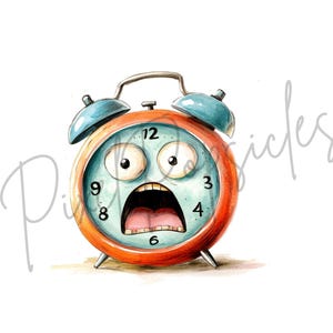 10 Funny Clock Face Big Png File, Clock Face Template Vector Printable ...