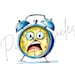 Funny Clock Clipart | Digital Printable Vector Clock Face for Creative ...