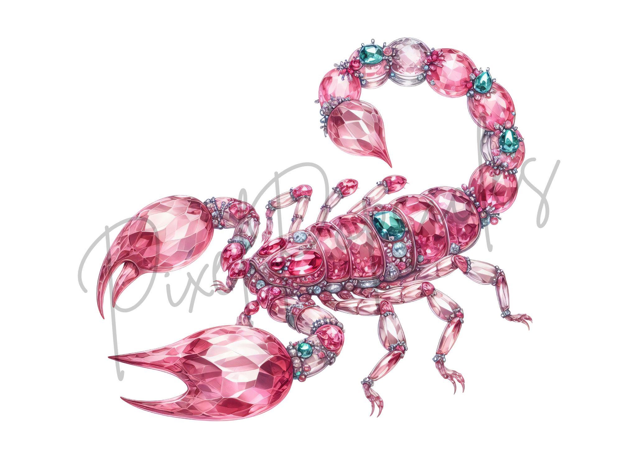 Gemstone Scorpion Clipart: Mystical Zodiac PNG (digital Download) - Etsy