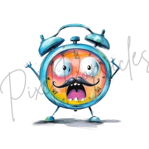 10 Funny Clock Face Big Png File, Clock Face Template Vector Printable ...
