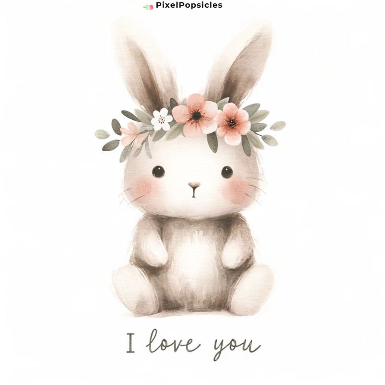 8 Cute Bunnies Clipart Cute Nursery Bunny Clip Art, Cute Bunnies ...