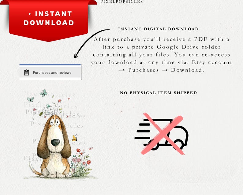 Floral Puppy Clipart, Whimsical Dog Graphics, Watercolor Pet Art ...