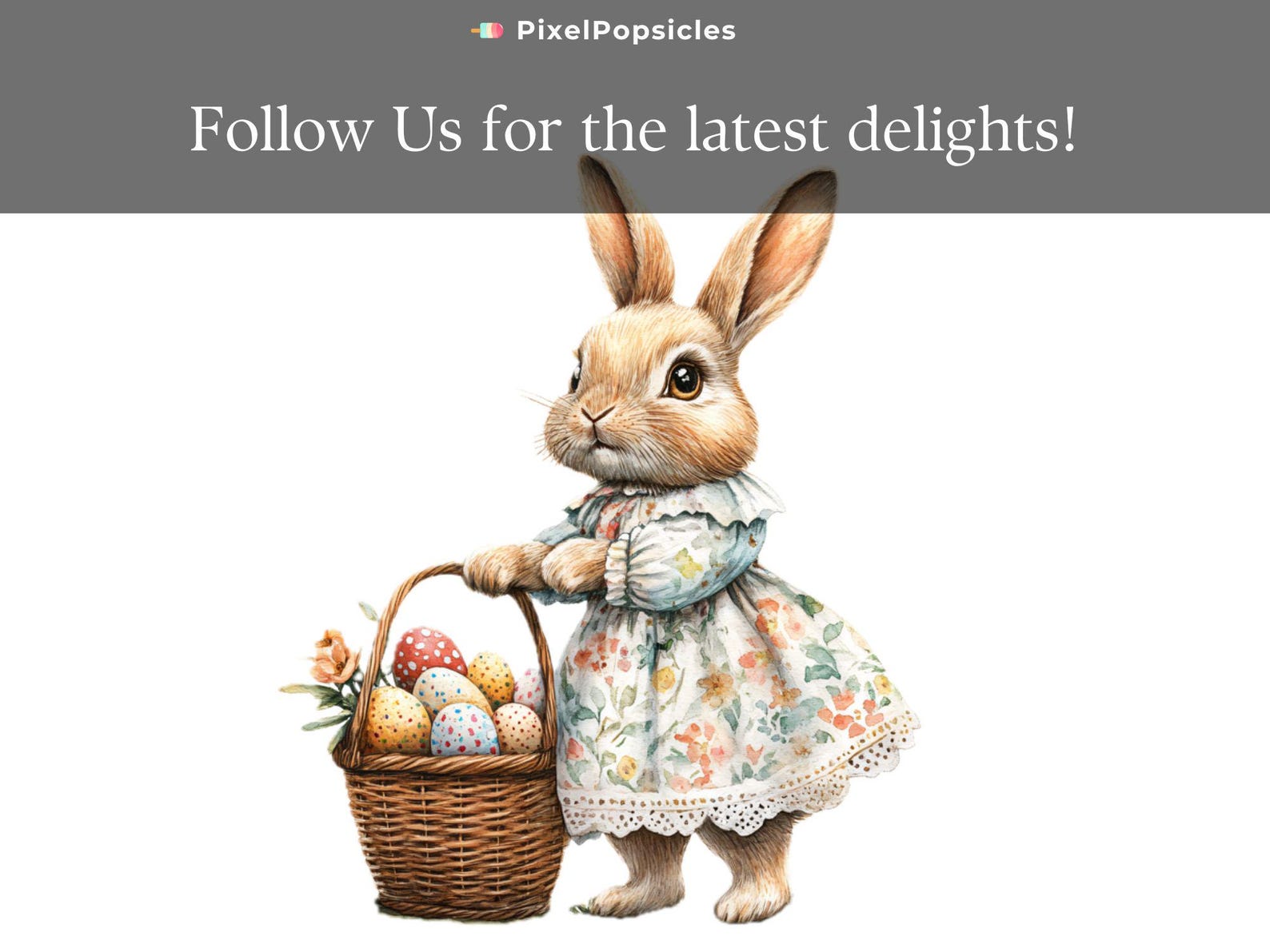 Watercolor Easter Bunny Clipart: Pastel Bunnies PNG (digital Download ...