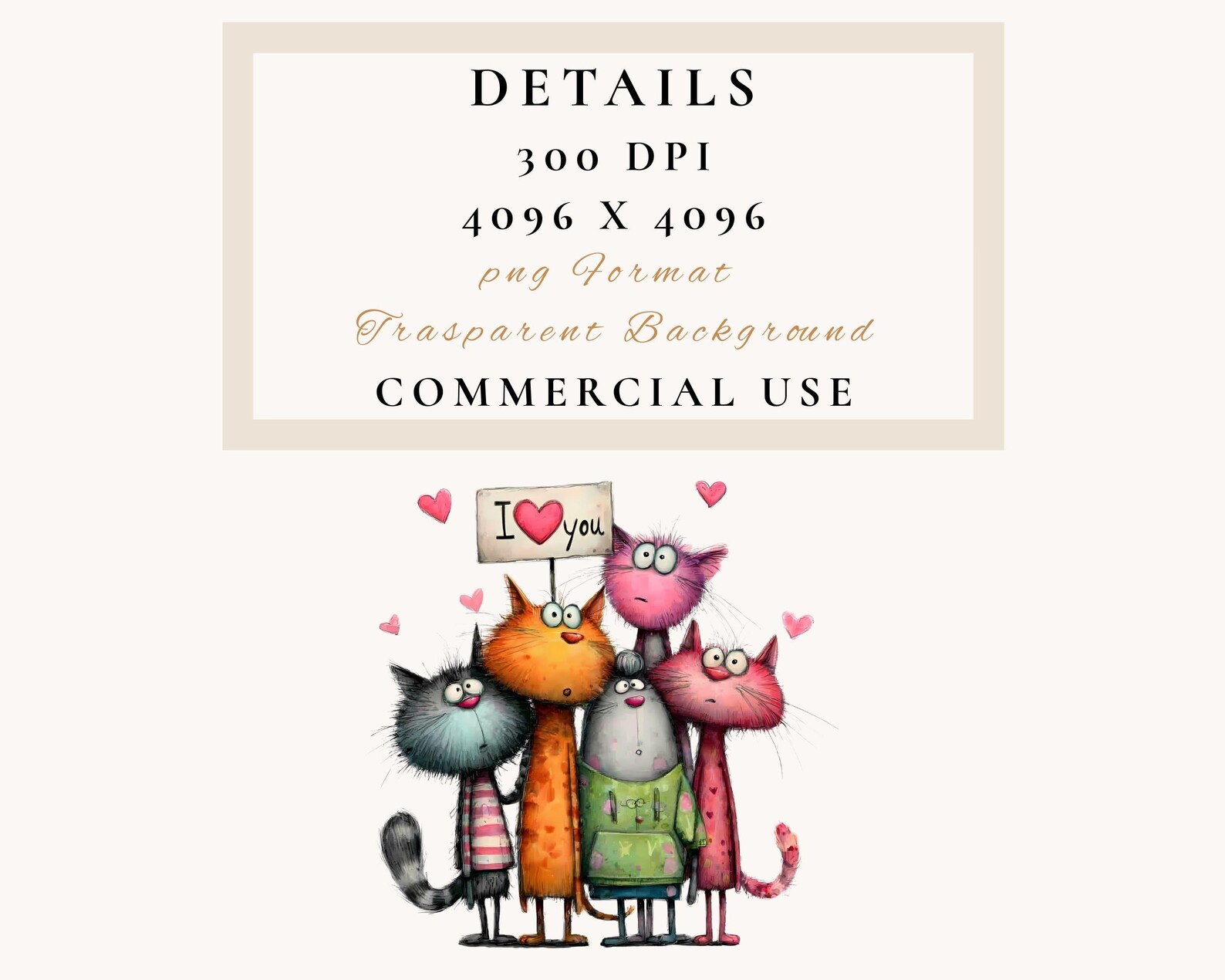 Valentine Cats Watercolor Clipart Bundle (digital Download) 1# - Etsy